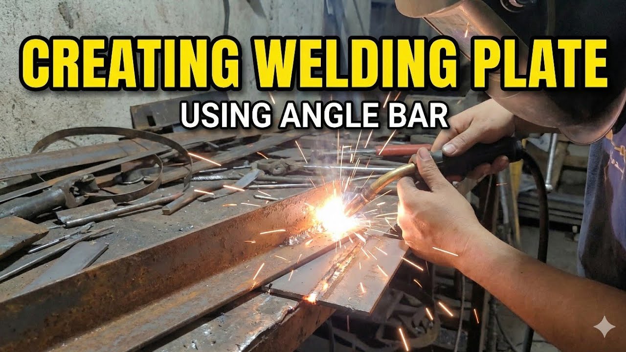 Creating welding plate using Angle bar 😅#welder #welding - YouTube