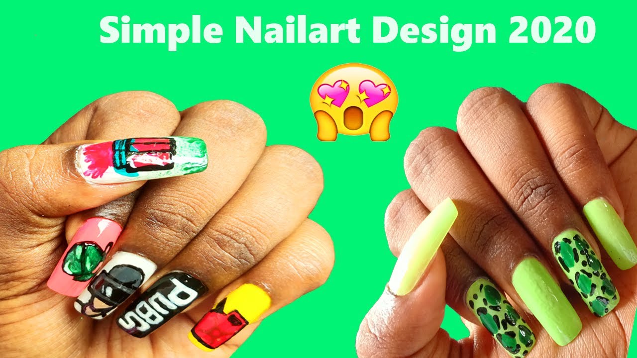 PUBG Nail Art Design - New Nail Art Design 2020 - YouTube