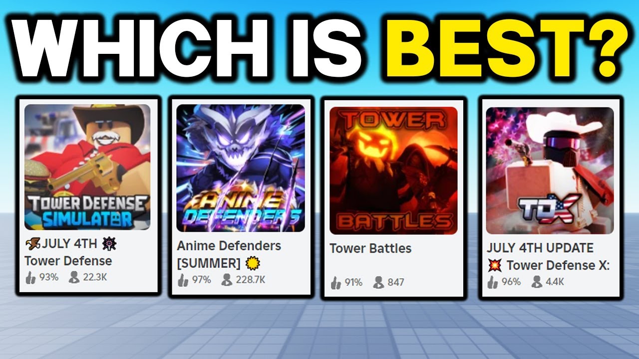 What is the BEST TOWER DEFENSE GAME on ROBLOX? - YouTube