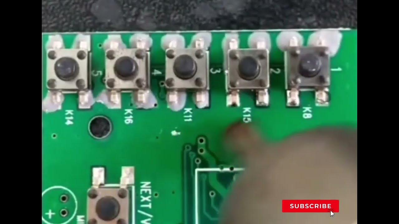 soldering tact push button switch - YouTube