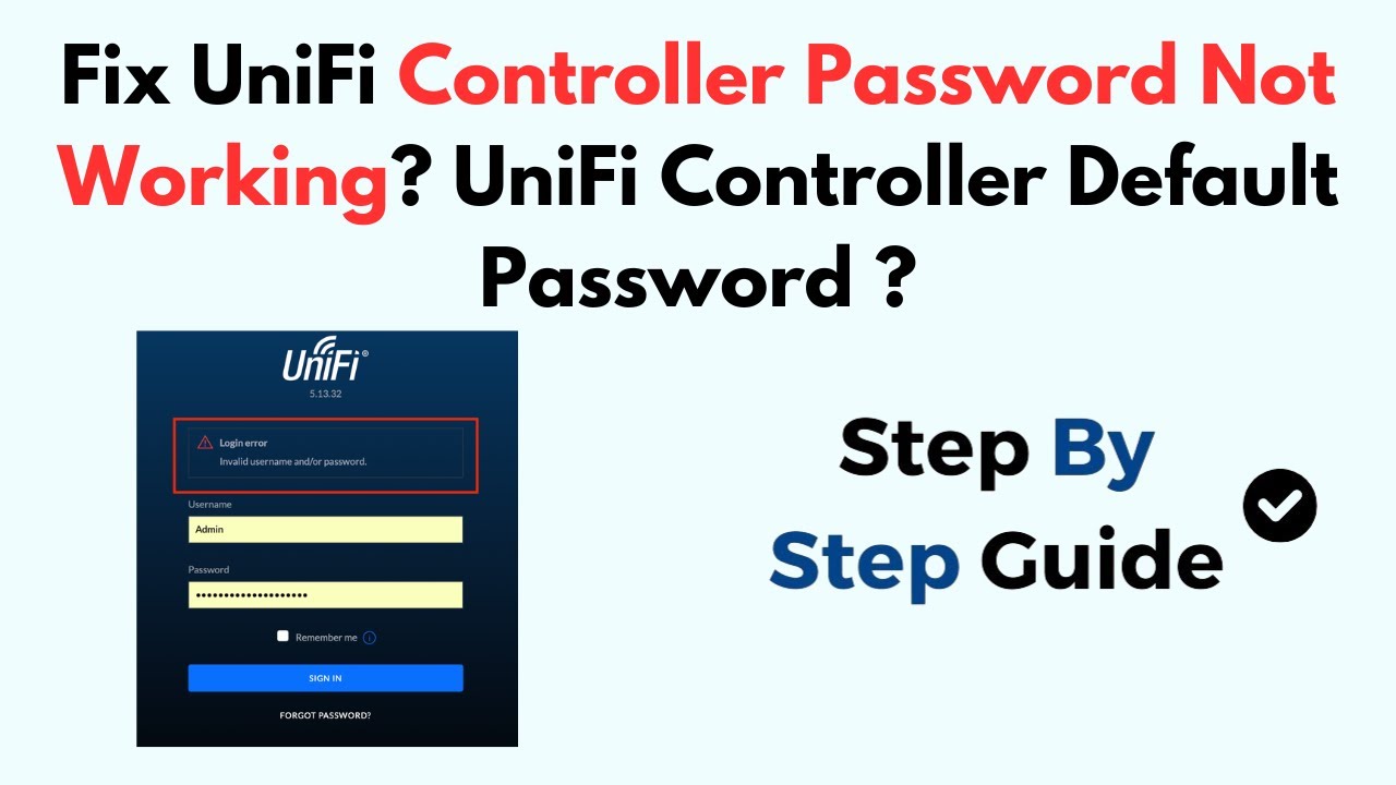 Fix UniFi Controller Password Not Working UniFi Controller Default fix-unifi-controller-password-not-working-unifi-controller-default