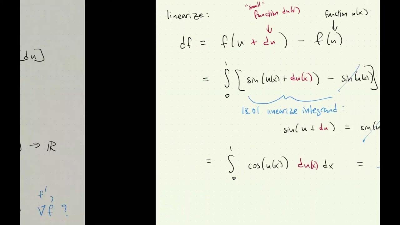 Lecture 6 Part 2: Calculus of Variations and Gradients of Functionals - YouTube