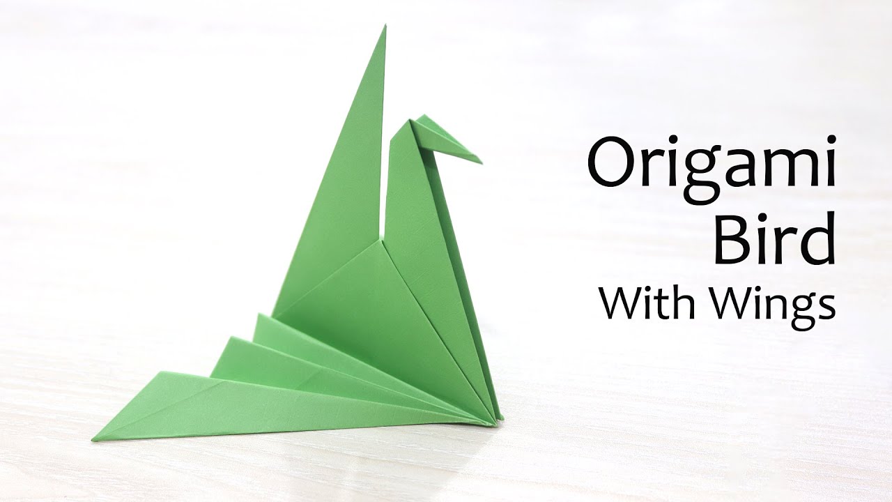 How to Make Origami Bird with Crimped Wings - Easy Paper Bird Tutorial ...