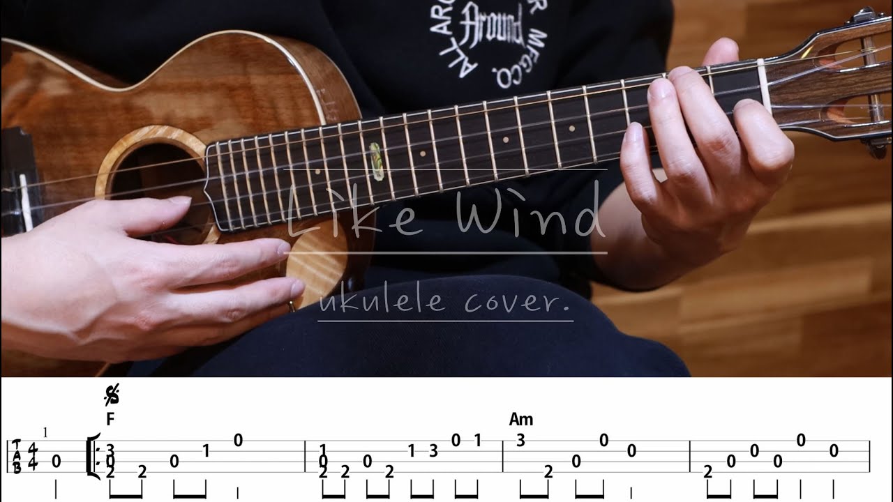 like wind ukulele cover. 유료 악보 링크 - YouTube
