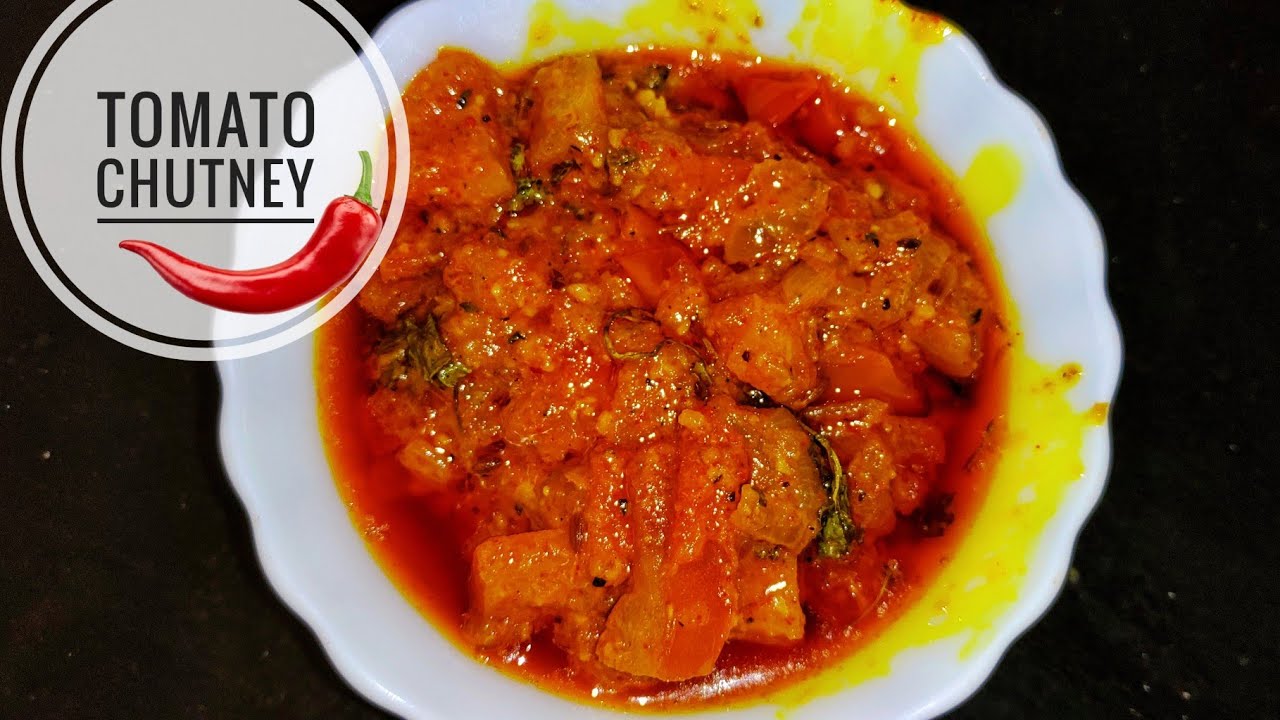 टमाटर चटनी | Tomato Chutney | Tomato Sabji recipe | mad4spicy - YouTube