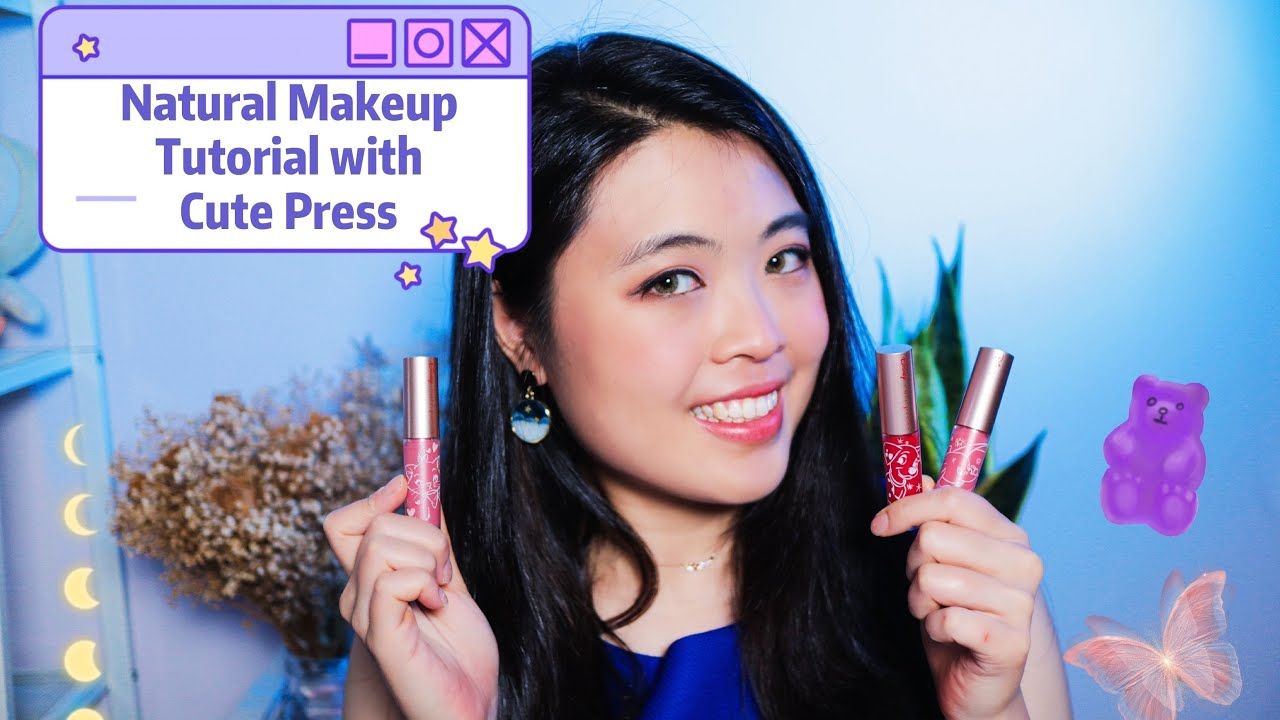 Natural Makeup Tutorial with Cute Press Cosmetics - YouTube