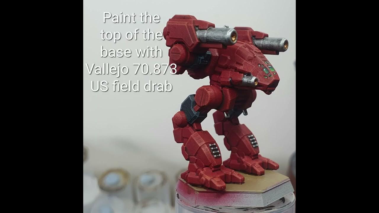 Battletech - How to paint Kell Hounds or Draconis Combine mechs - YouTube