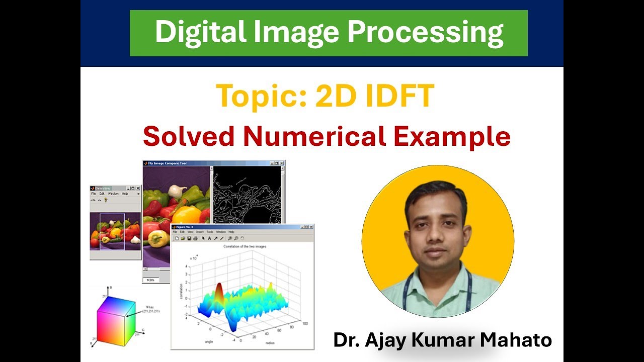 Module 2.0: 2-Dimensional IDFT | Twiddle Matrix Method | Filtering in ...