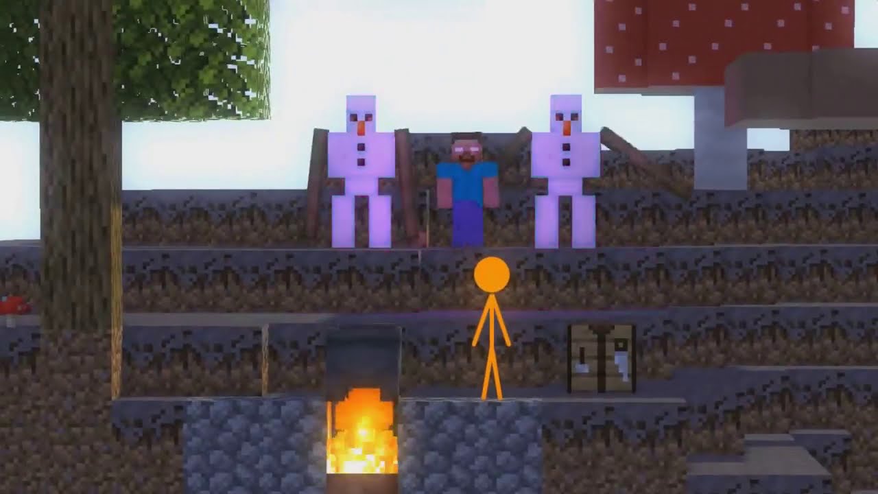 Stickman vs Minecraft Shorts Alan Becker AVM Shorts 19 Animation vs ...