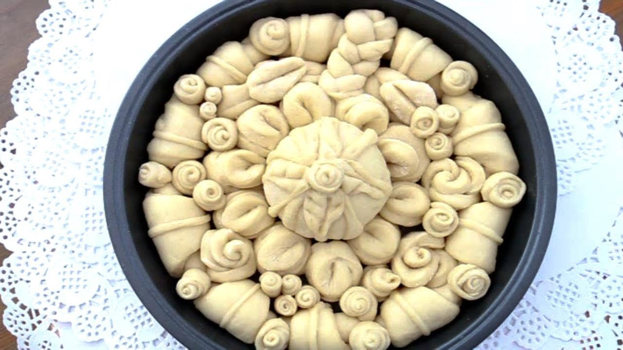 rose flower bread recipe/milk bun/soft&chewy - YouTube
