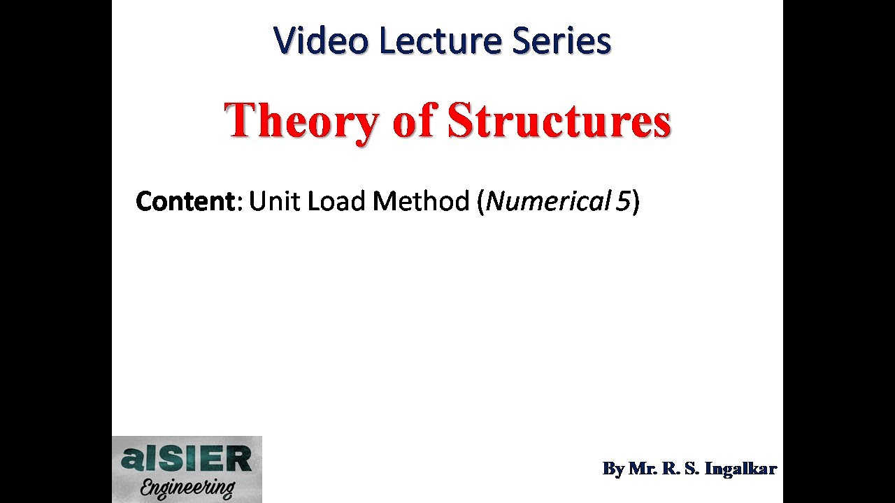 5.0 TOS Unit Load Method (Numerical 5) - YouTube
