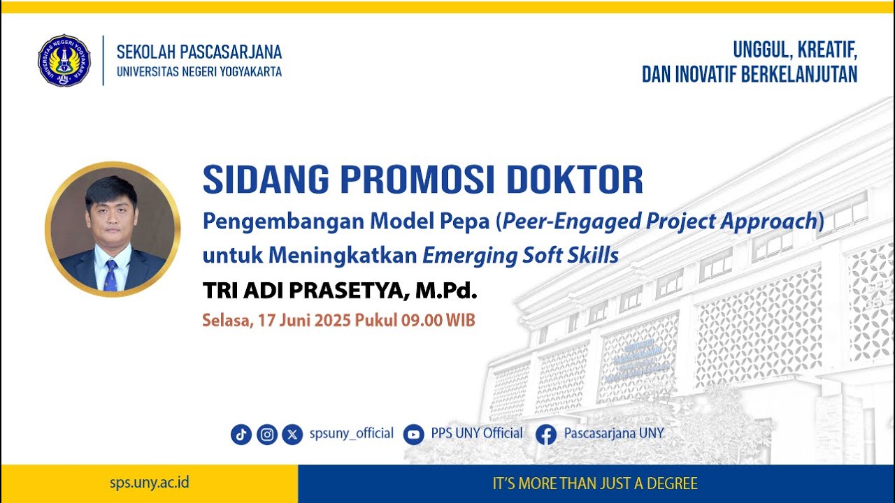 Ujian Terbuka Tri Adi Prasetya S3 PTK 2021 - YouTube