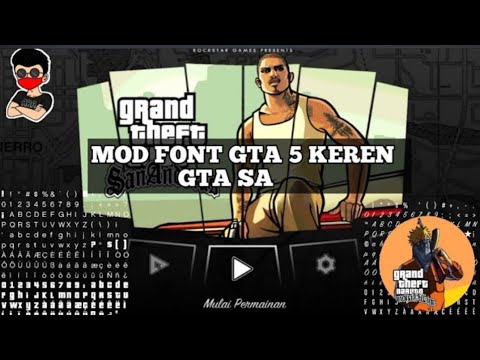 mod font Gta 5 , Gta sa android #gtasanandreas #android #tutorial - YouTube