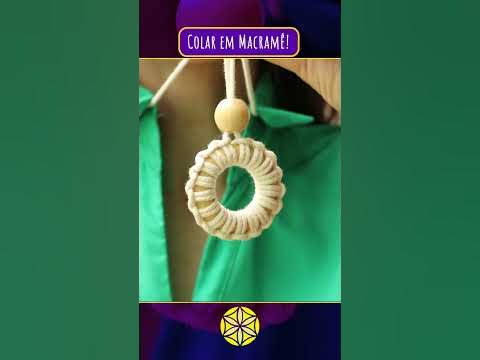 Colar em Macramê! #macrame #tutorialmacrame #macramefacil #macramepassoapasso - YouTube