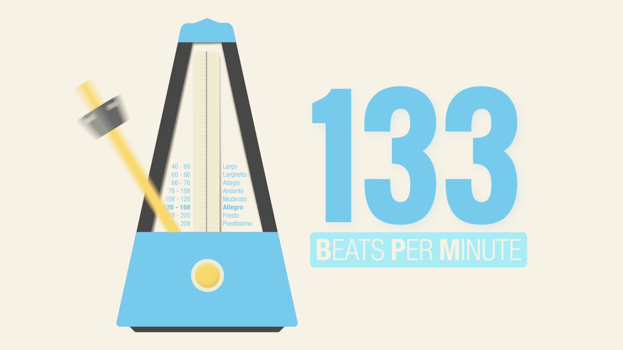 133 BPM Metronome | The BLuetiFuLL MeTRoNoME - YouTube