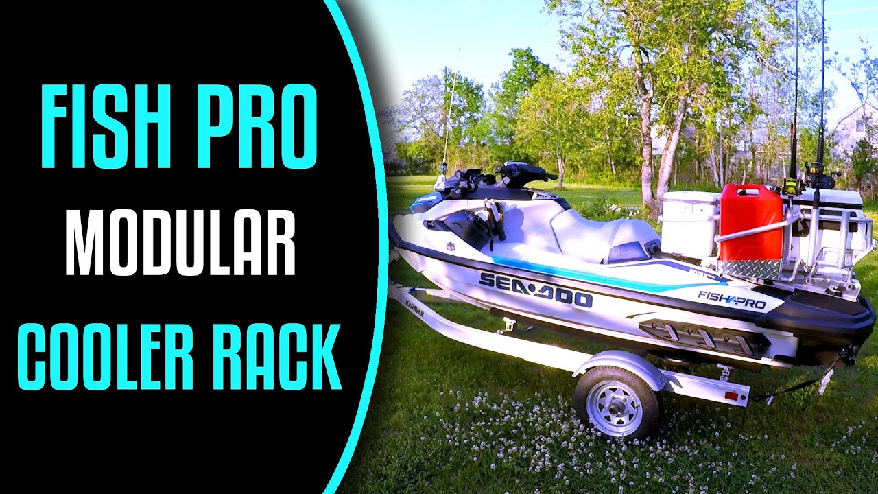 FISH PRO 70 qt ALUMINUM MODULAR COOLER RACK - YouTube
