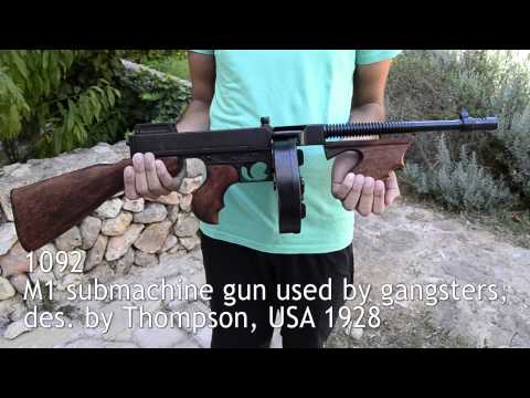 Subfusil Thompson con cargador, EUA 1928 - Tienda Medieval