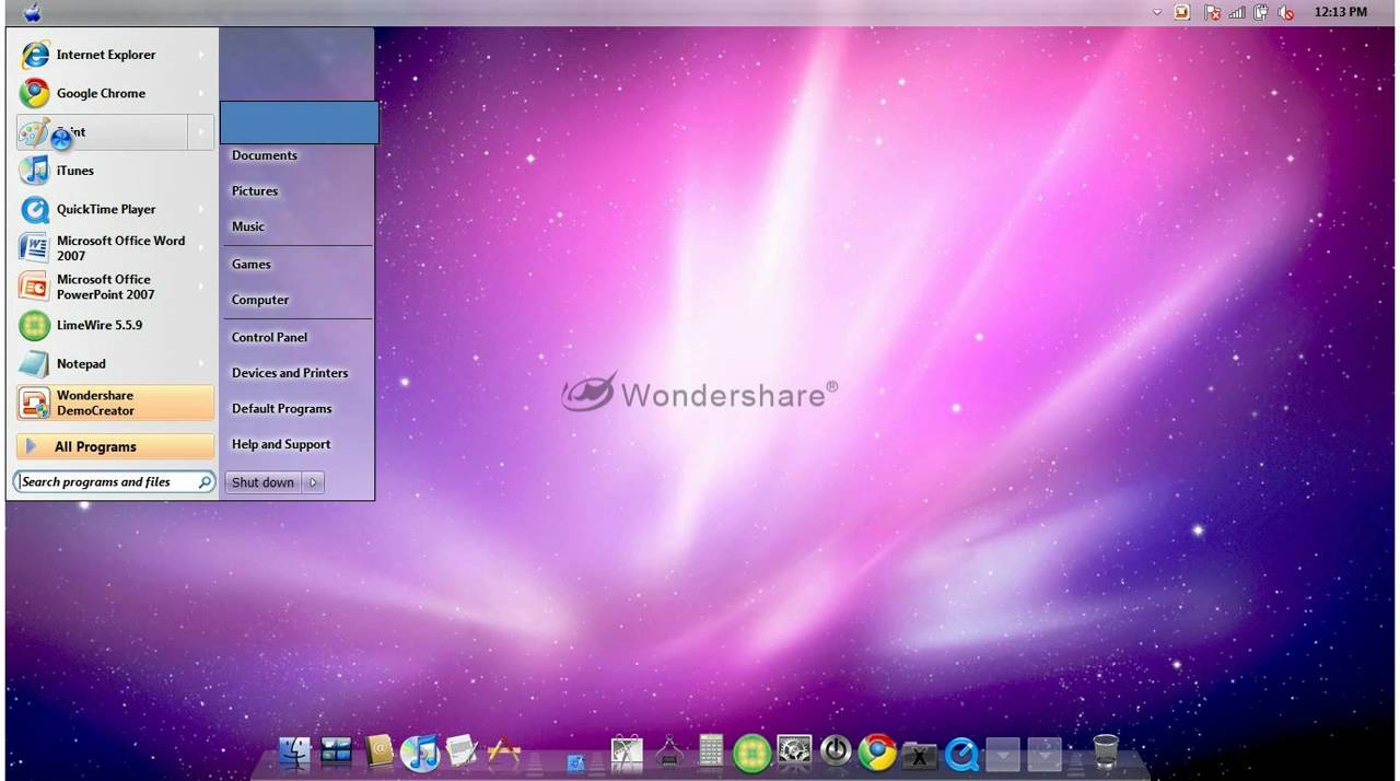 My Mac Theme on Windows 7 - YouTube