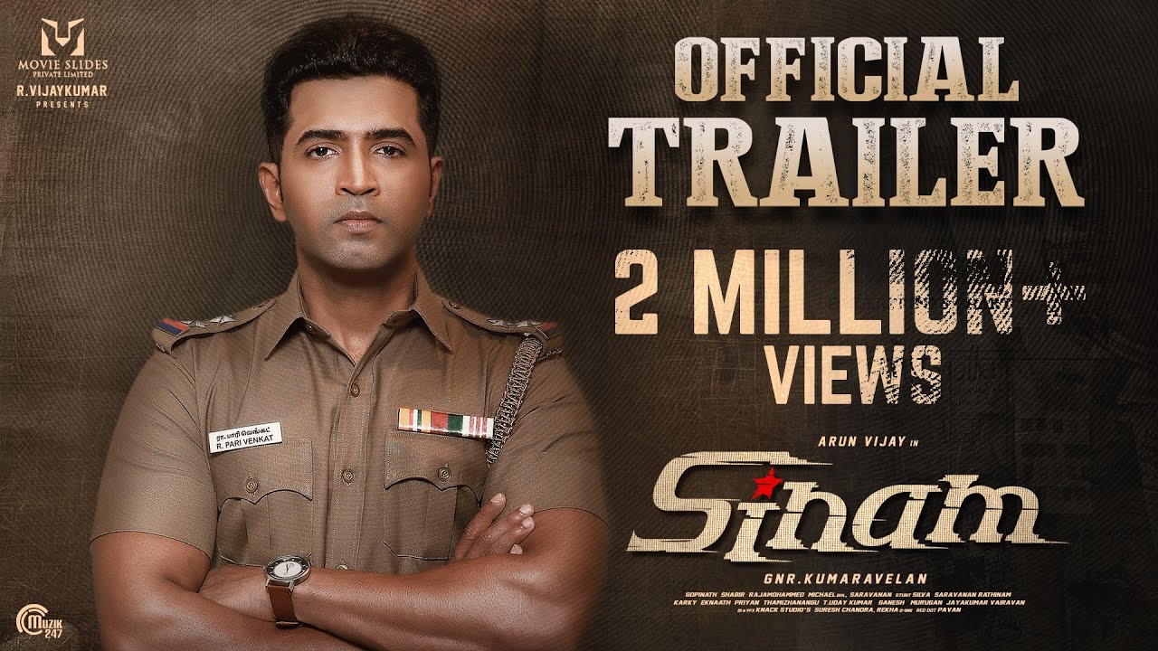Sinam - Official Trailer| Arun Vijay, Pallak Lalwani|GNR Kumaravelan ...