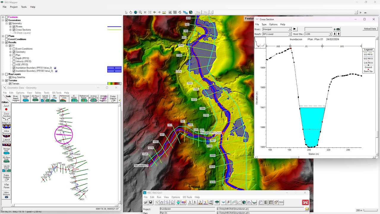 Modelación 1D de un río con HEC-RAS y RAS Mapper - YouTube