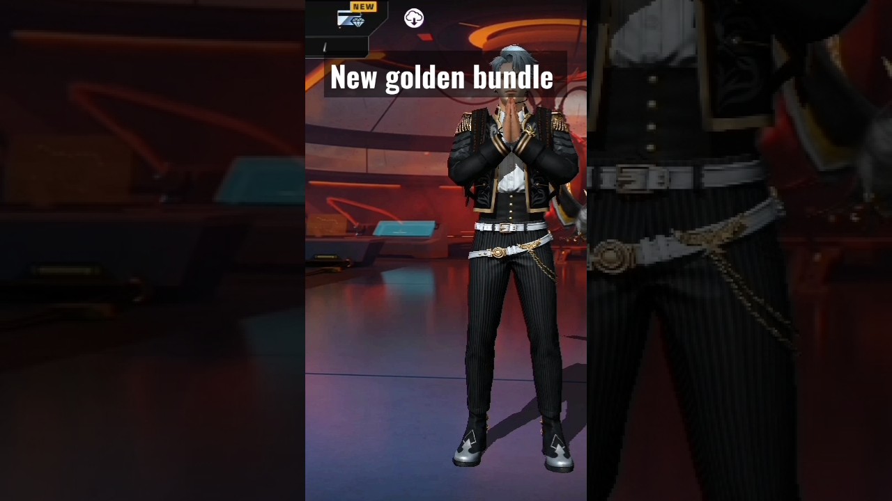 FF New Golden bundle in gold only😱😱 - YouTube