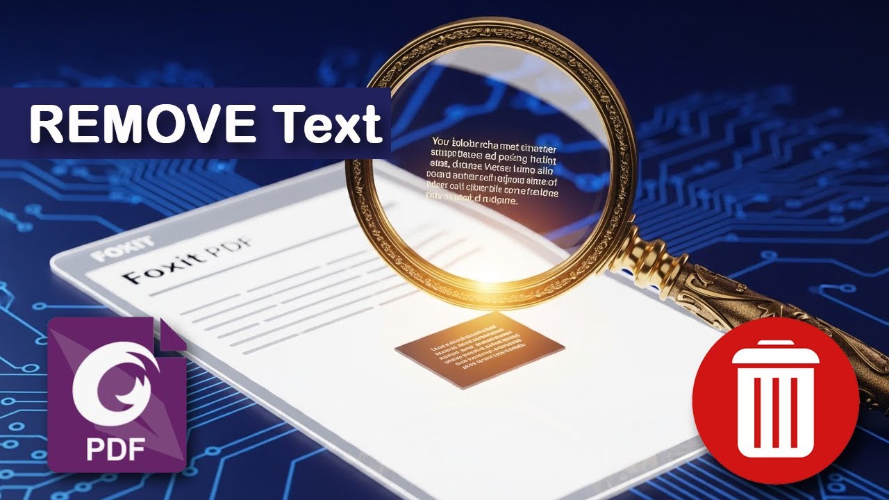 How to Advanced Delete Text in Foxit PDF Editor - YouTube