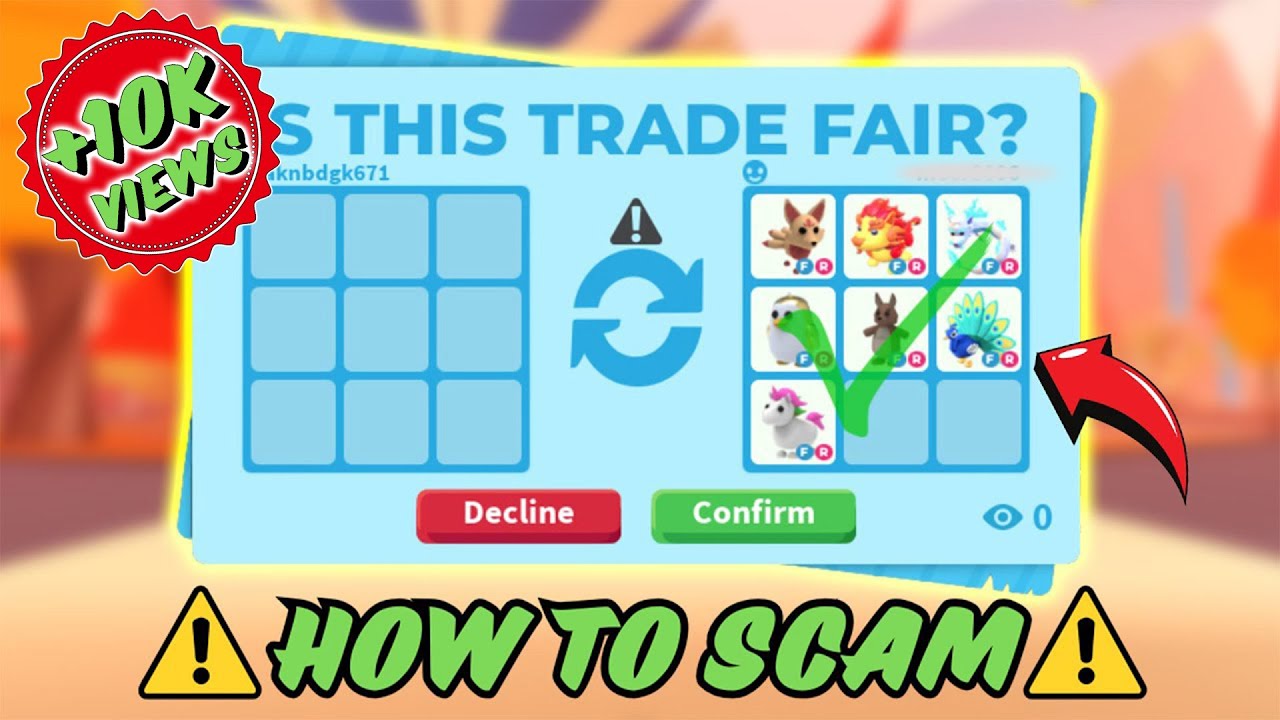 How to SCAM Players in ADOPT ME | SCAM Tutorial | ROBLOX ADOPT ME - YouTube