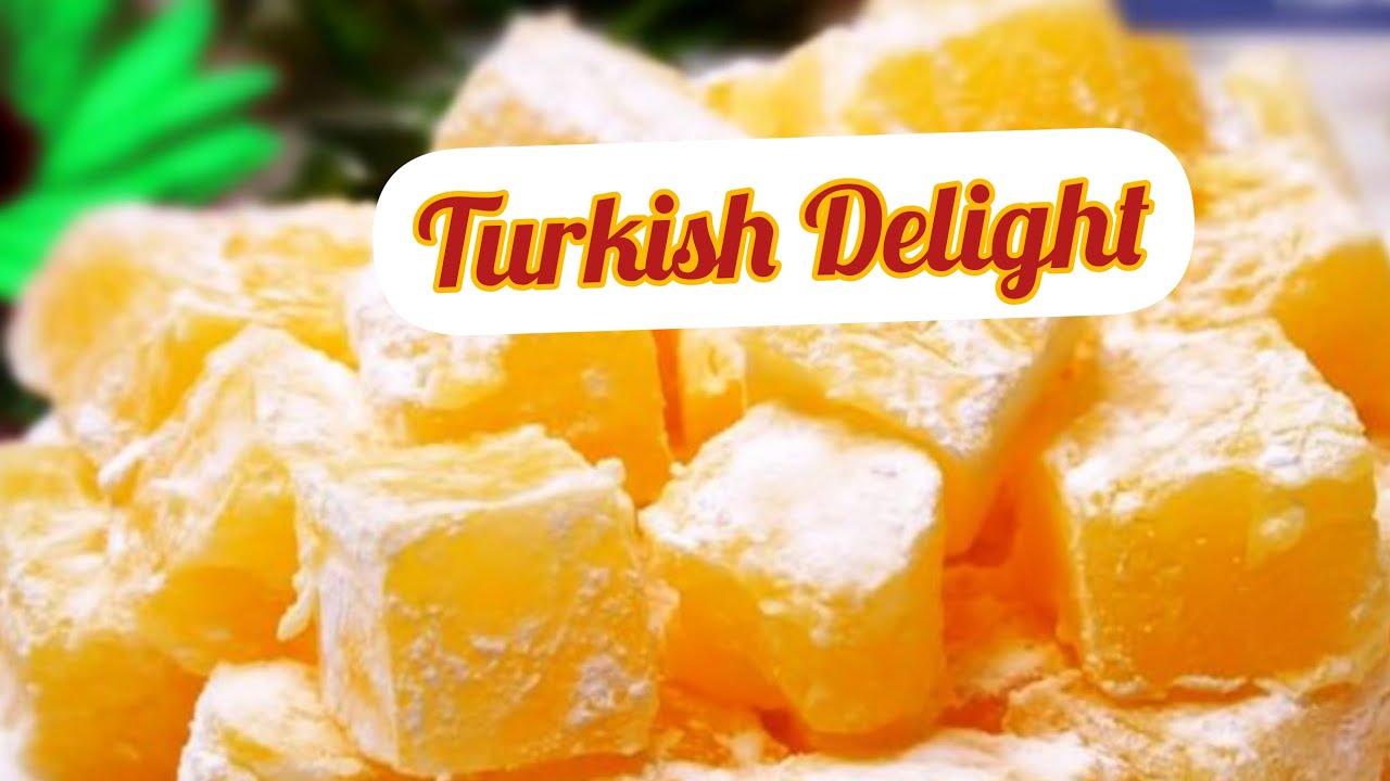Orange Turkish Delight 🍊| Orange Gummy Texture Turkish Dessert ️ Orange ...