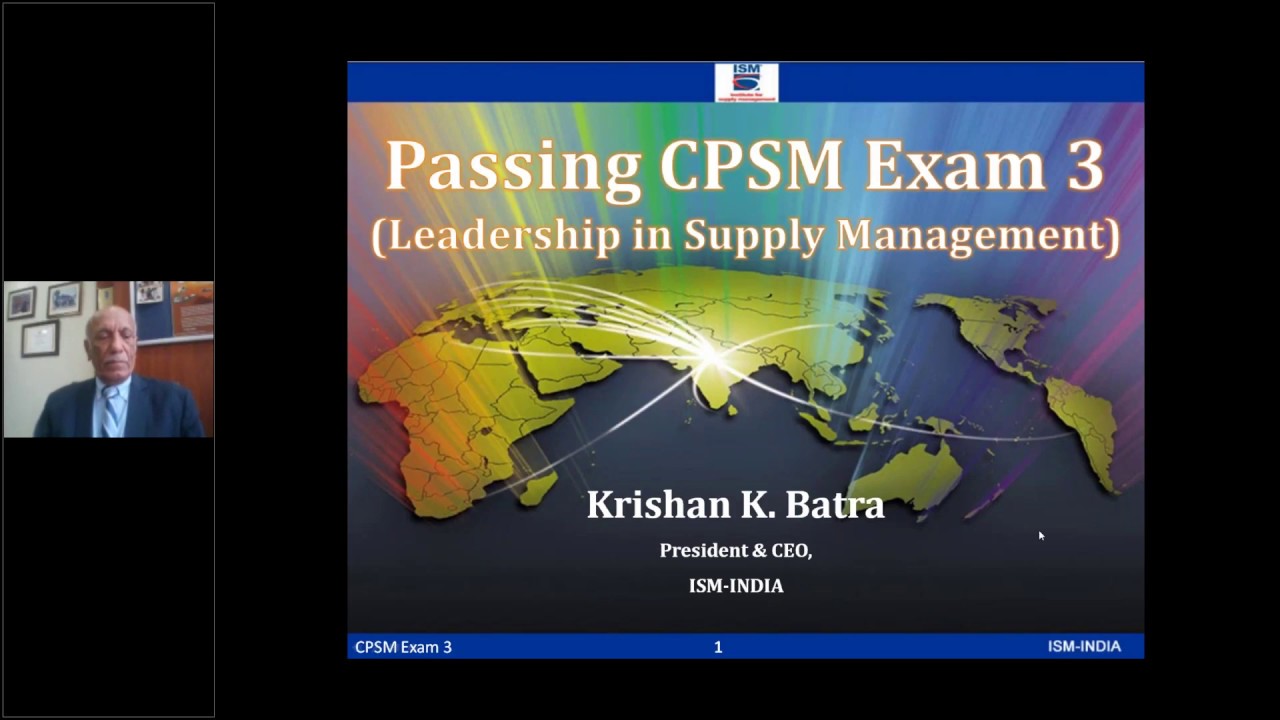 CPSM Exam 3 (Based on old Syllabus) - YouTube