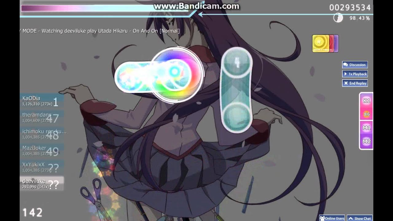 Osu gameplay - YouTube