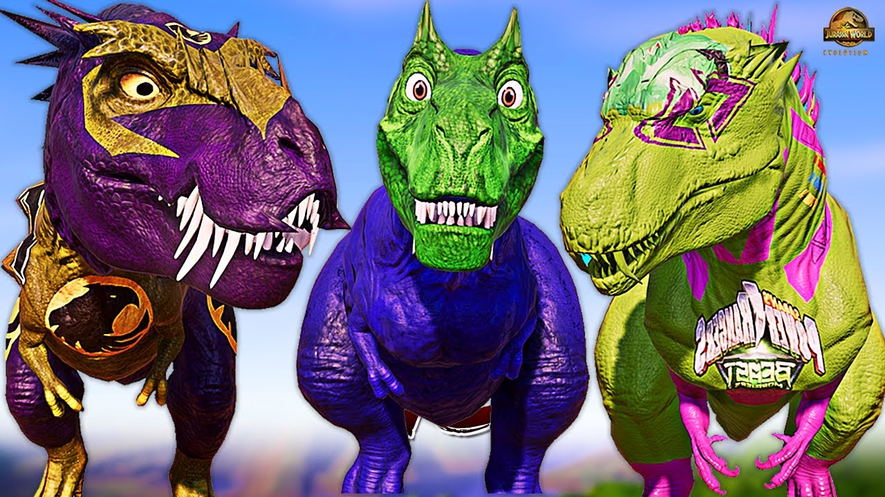 Devil Raven T-REX Vs Power Rangers Godzilla & Lava V-REX - Jurassic ...