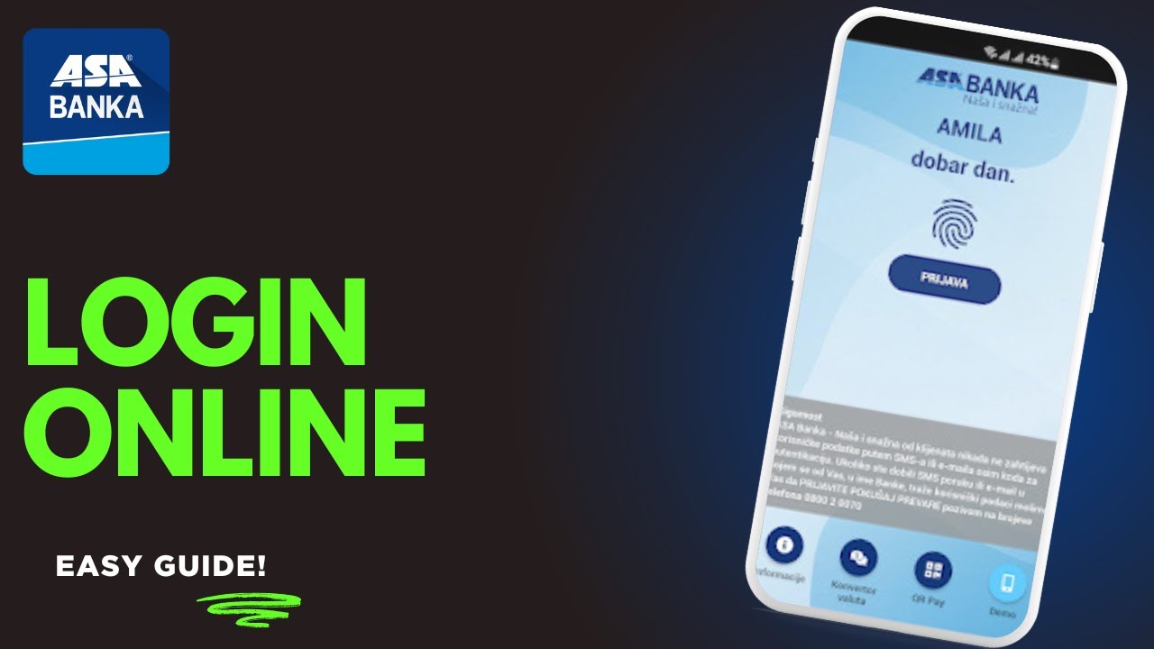 How To Login To ASA Banka Online Banking – Bosnia - YouTube