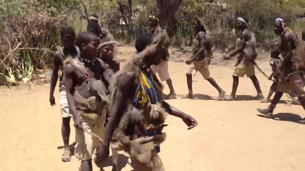 Africa, Tanzania, Hadzabe Bushmen's Dance - YouTube