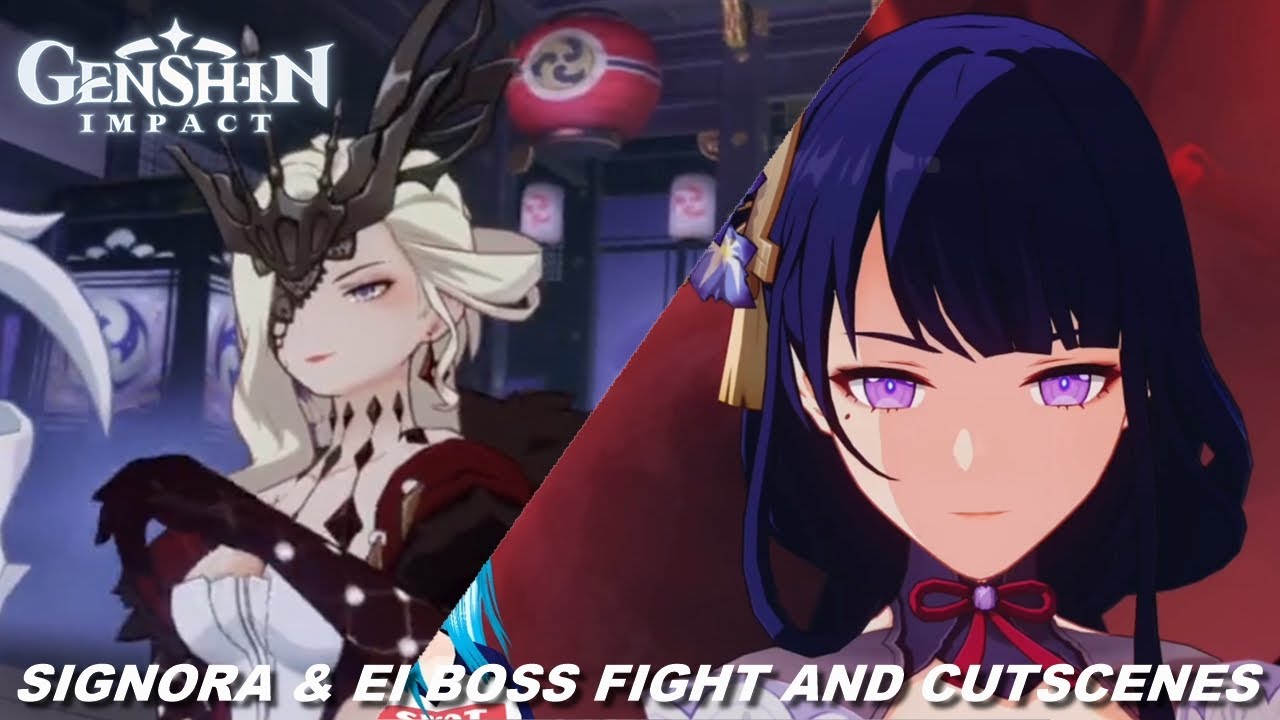Signora and Ei(Raiden Shogun) Boss Fight - Genshin Impact - YouTube