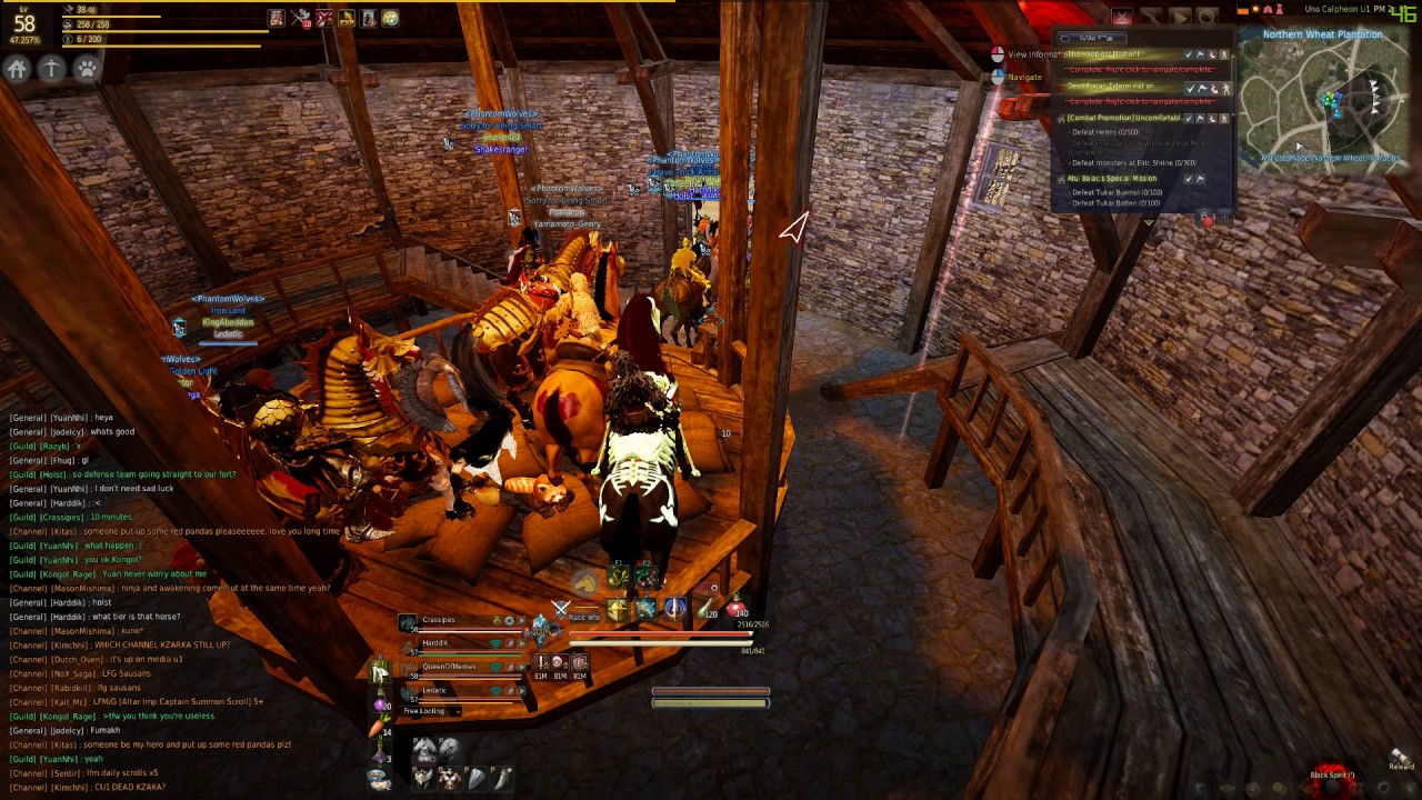 Black Desert PhantomWolves Node war @Epheria Sentry Post - YouTube