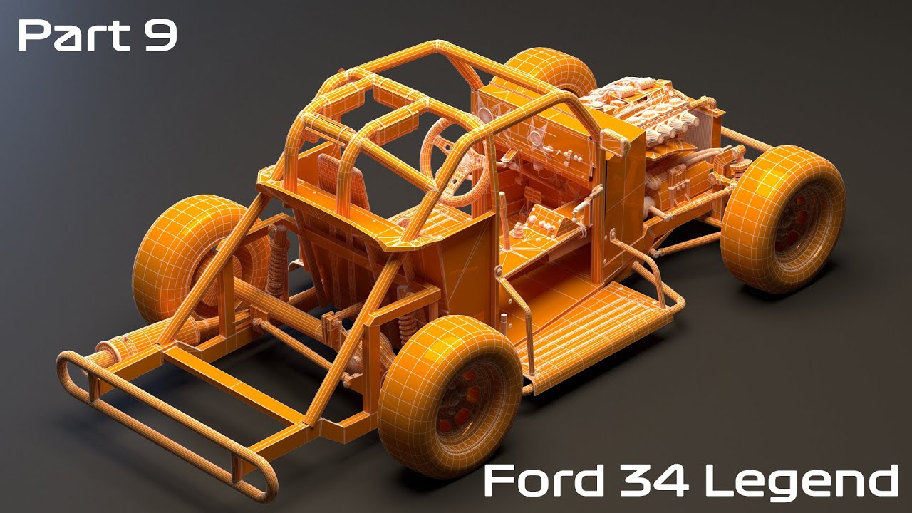 Car Modeling - Ford 34 Legend - Steering Wheel UV Mapping & Texturing | Part9 - YouTube