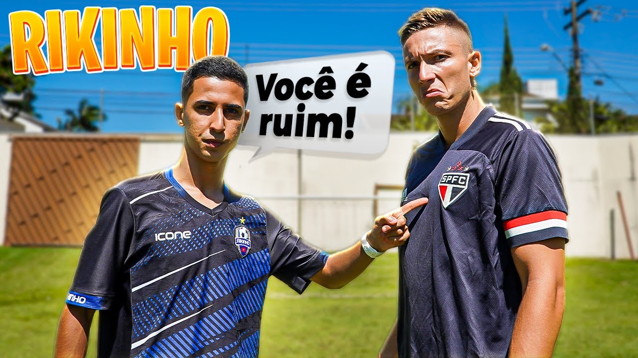 O RIKINHO ME DESAFIOU NO FUTEBOL!! - YouTube