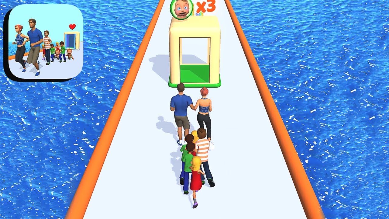 Family Run 3D - All Levels Gameplay Android,ios (Levels 1-2) - YouTube