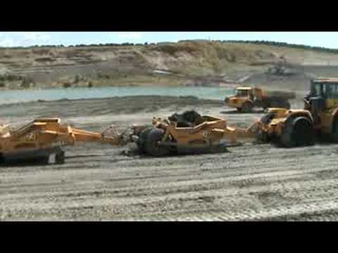 scraper earthmoving - YouTube