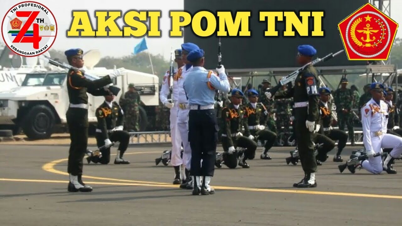 Kolone Senjata Tni - gabungan Pom 3 Matra - YouTube