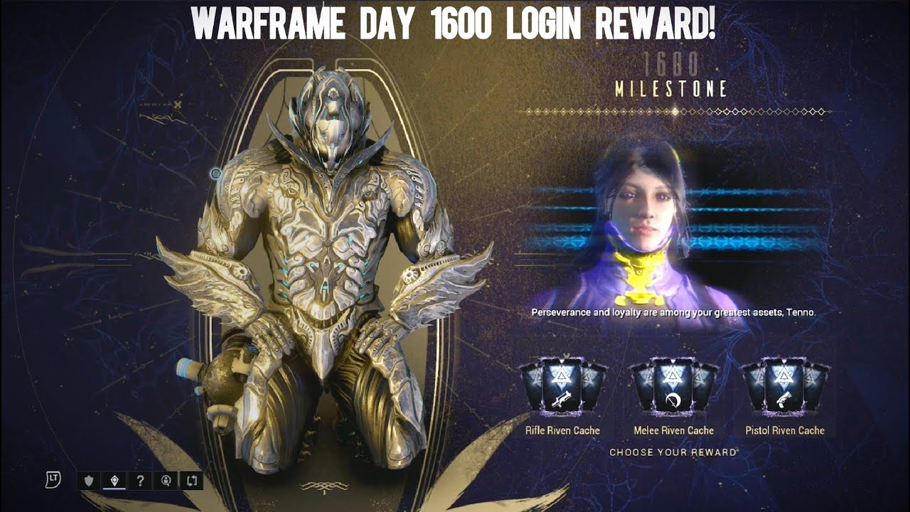 Warframe - Day 1600 Login Reward! (Opening Rivens) - YouTube