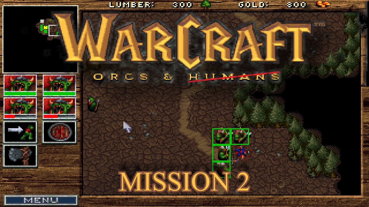 Old Games - Warcraft 1 (PC DOS) / Orcs #2 / No Commentary 4K - YouTube