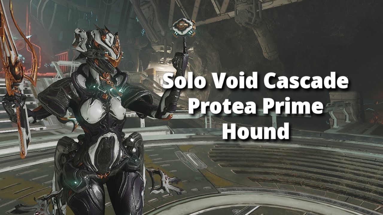 Protea Prime Hound Solo Void Cascade Level Cap | Warframe - YouTube