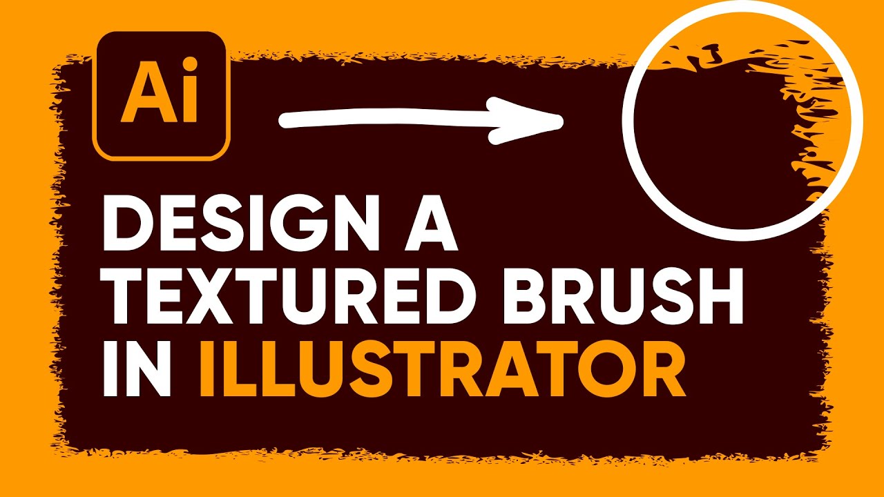 How to Design a Textured Brush in Adobe Illustrator 2020 - YouTube