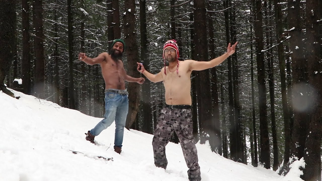 Shirtless Challenge in Snow || Its Snowing in Manali 🥶🥶🥶 - YouTube