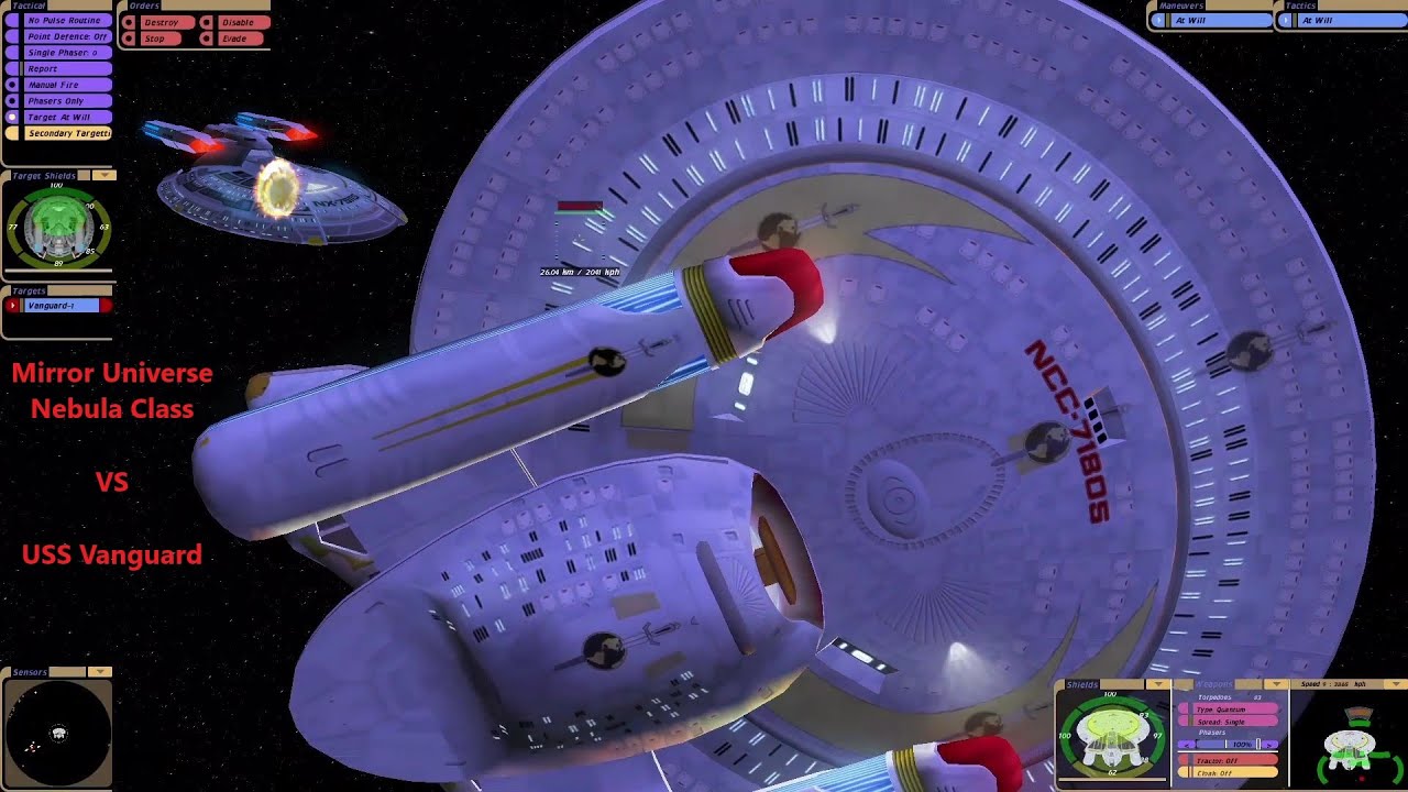 Mirror Universe Nebula VS USS Vanguard | Fight Of The Weapon Platforms ...
