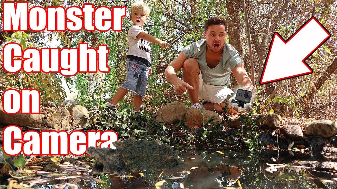 Pond Monster Caught On Camera! (FOUND GO PRO!) - YouTube