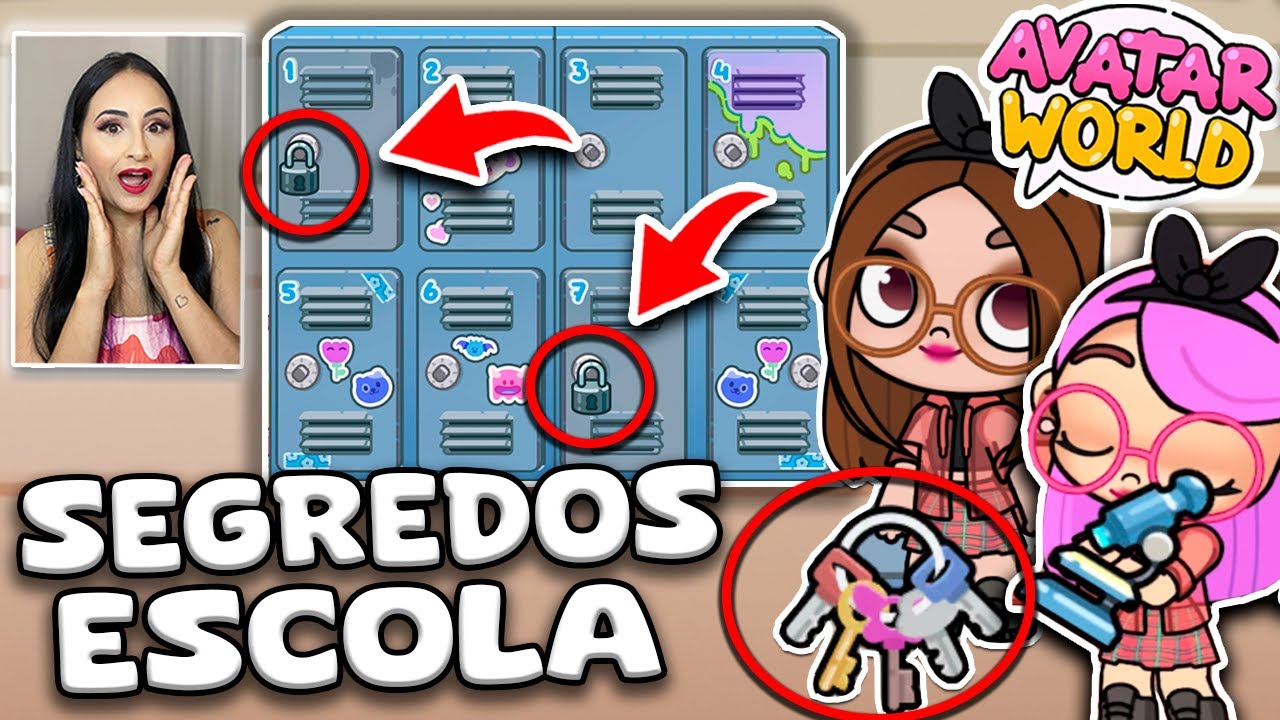 SEGREDOS NA ESCOLA O QUE SERÁ QUE TEM NESSE ARMÁRIO DO JOGO AVATAR WORLD | Rotinas e Histórias ...
