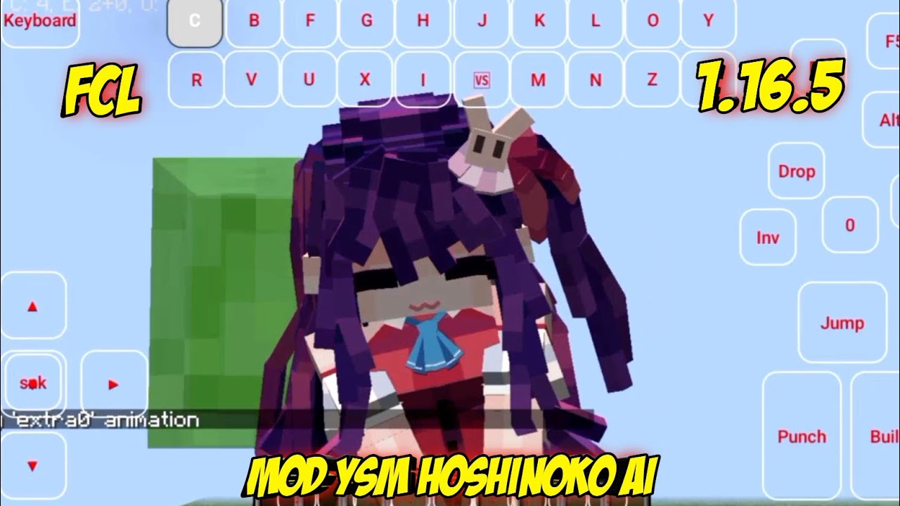 Review Mod YSM Hoshinoko Ai Foldcraft Launcher Minecraft Indonesia - YouTube