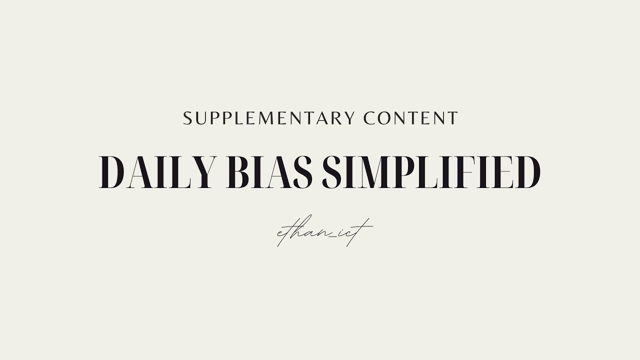 Simple Way To Find Daily Bias & How To Trade In Alignment Of It ...